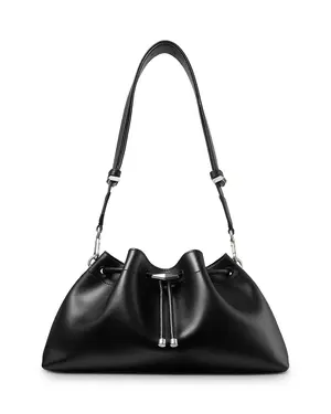 JIMMY CHOO Leather Cinch Bag With Brass Trim