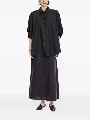 JNBY A-line Skirt With Rear Slit - Black
