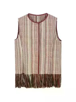 LESS LESS Fringed Vest