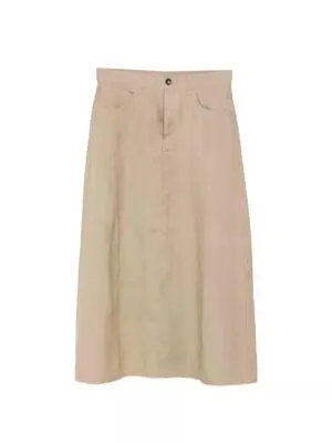 JNBY Ramie Midi Skirt - Neutrals