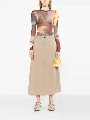 JNBY Ramie Midi Skirt