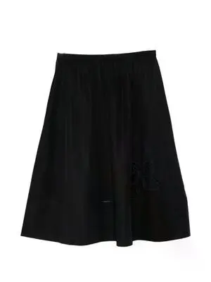 LESS Floral Embroidered Skirt