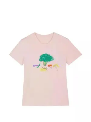 JNBY Graphic Print Fitted T-shirt - Pink