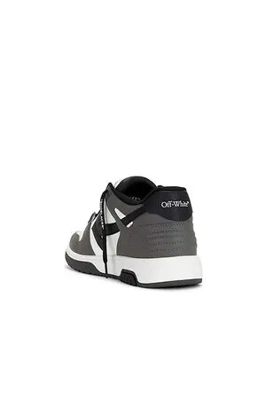 Off-White Out Of Office Calf Leather Sneaker - Dark Grey