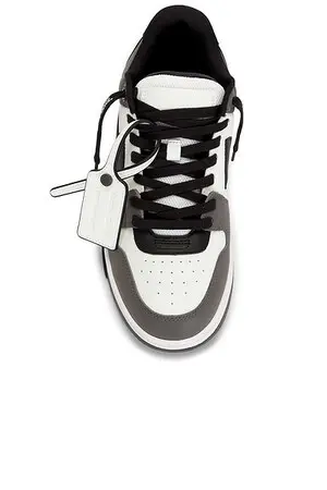 Off-White Out Of Office Calf Leather Sneaker - Dark Grey