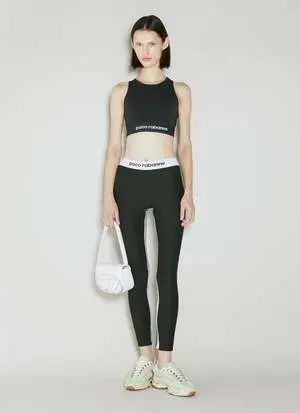 Rabanne Logo Cropped Tank Top