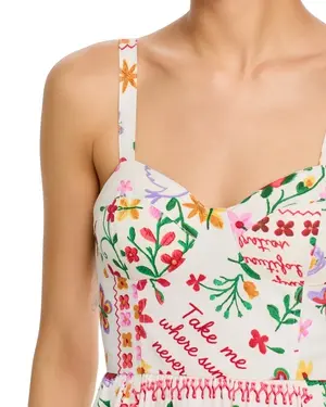Moon River Printed Midi Dress