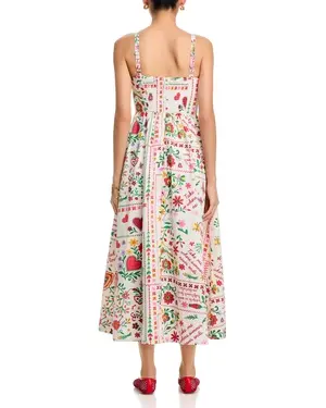 Moon River Printed Midi Dress