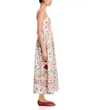 Moon River Printed Midi Dress
