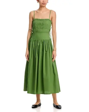 Moon River Pleated Midi Dress