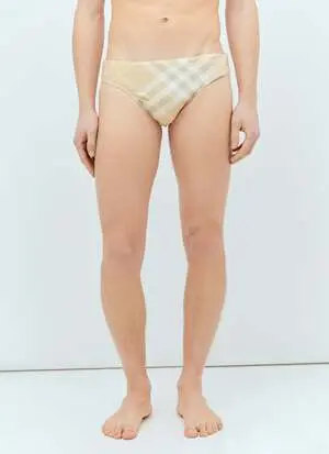 Burberry Check Swim Briefs