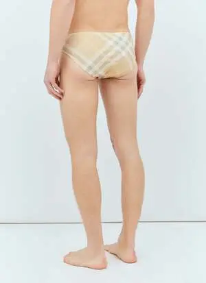 Burberry Check Swim Briefs