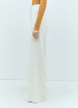 Max Mara Cady Tuxedo Trousers - White