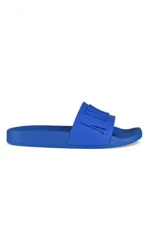 Amiri Logo Rubber Slides - Blue
