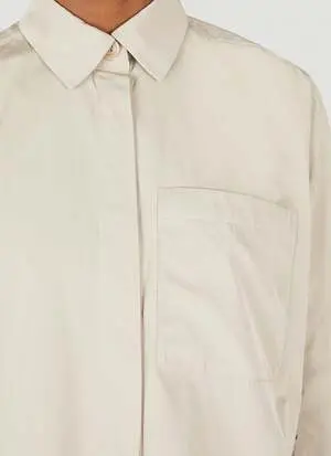 Max Mara Felix Lightweight Shirting Jacket - Cream