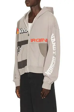 VANDYTHEPINK Paneled Zip-up Hoodie