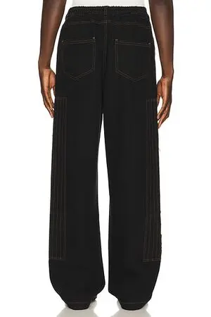 PAS UNE MARQUE Distressed Patch Carpenter Pants