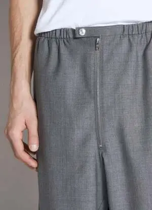 Prada Wool Pants With Exposed Zip-fly Fastening