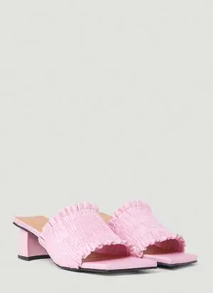 GANNI Smock Kitten Heel Mules