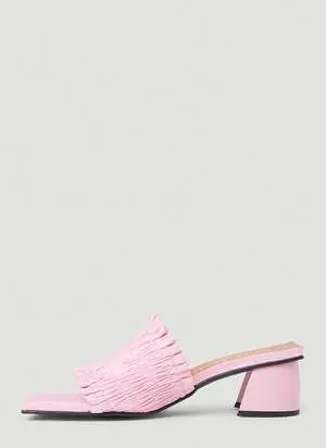 GANNI Smock Kitten Heel Mules