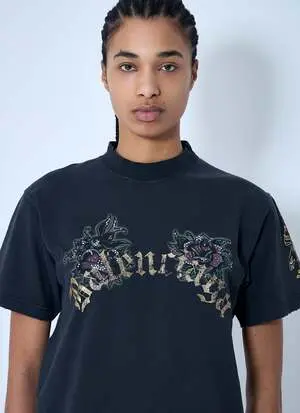 Balenciaga Cotton T-shirt With Tattoo Motif