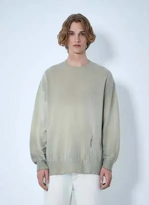 Our Legacy Distressed Fine Knit Crewneck Sweater - Multicolor