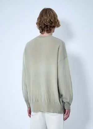 Our Legacy Distressed Fine Knit Crewneck Sweater - Multicolor