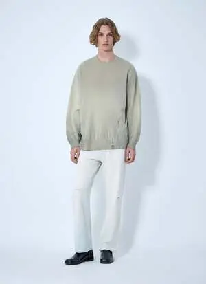 Our Legacy Distressed Fine Knit Crewneck Sweater - Multicolor