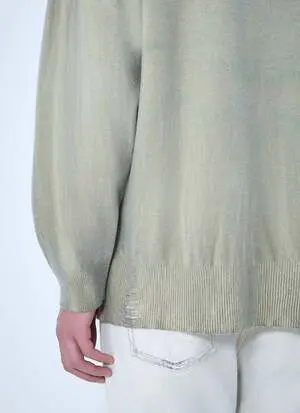 Our Legacy Distressed Fine Knit Crewneck Sweater - Multicolor