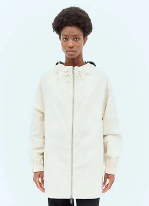 Burberry Check Hood Gabardine Parka - Multicolor