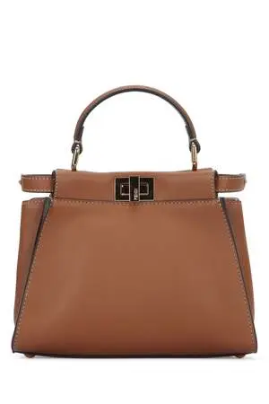 FENDI Fendi Peekaboo Mini Paglia Crochet Satchel