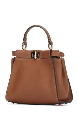 Fendi Peekaboo Mini Paglia Crochet Satchel