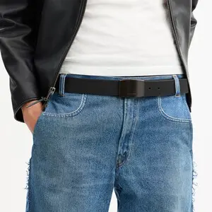 COACH Boxed Plaque And Harness Buckle Cut-to-size Reversible Belt, 38mm - Black/maple