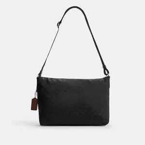COACH Lane Messenger In Signature Nylon - Black