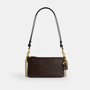 COACH Audrey Crossbody Bag In Signature Canvas - Brass/maple