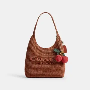 COACH Woven Cherry Bag Charm