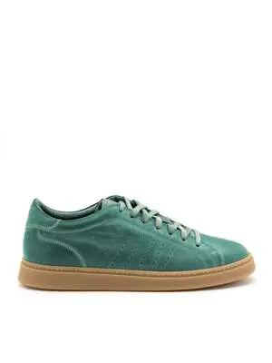 Lukure Italian Buffalo Leather Lace-up Sneakers