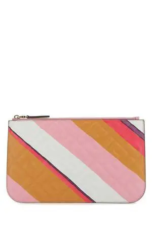 Fendi Leather Clutch - Multicolor