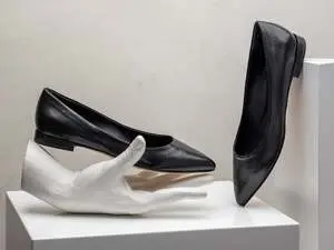 Lukure Silver Tone Shoes For Women