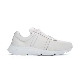 Lukure Flex Lace-up Leather Sneakers - White
