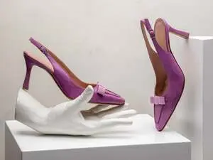 Lukure LUKURË Emma Slingback Pumps Fuchsia