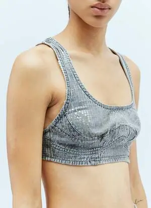 DIESEL® De-toppy-s Crop Top - Gray
