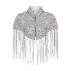 ROSE & NANCY Bonni Hand Beaded Statement Cape