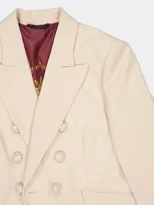 Johanna Ortiz Double-breasted Embroidered Jacket