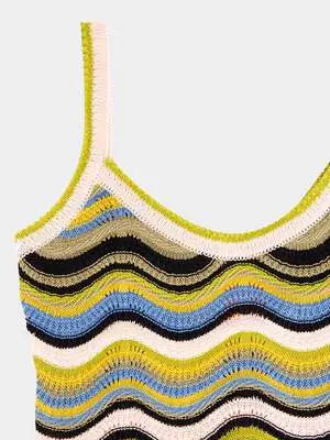La DoubleJ Chevron Knit Cotton Maxi Dress