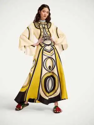 La DoubleJ Sanctuary Placée Silk Twill Maxi Dress