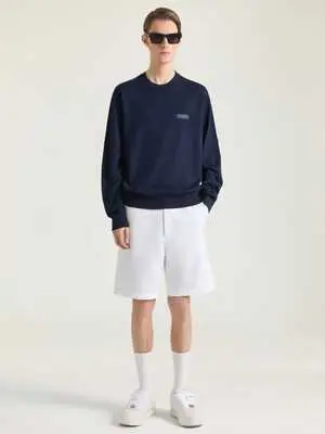 Givenchy Merino Wool Crewneck Sweater - Blue