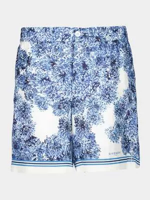 Givenchy Bermuda Shorts With Pompom Print - Blue