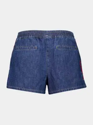 Valentino Garavani Denim Shorts - Blue