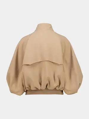 Gabriela Hearst Cropped Wool Jacket - Beige